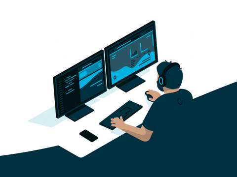 Coding Work From Home GIF by Domme Space - Find & Share on GIPHY
