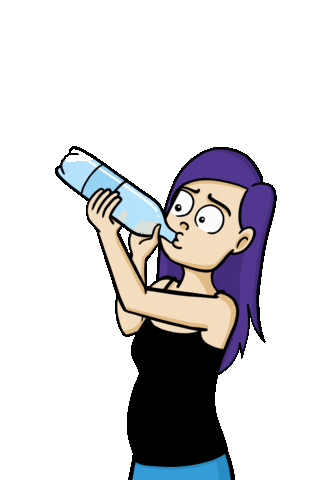 Drink Water Drinking Sticker for iOS & Android | GIPHY