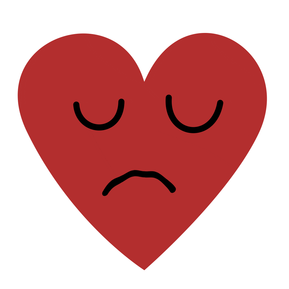 Sad Heart Sticker for iOS & Android | GIPHY