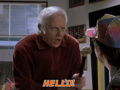 Knock Knock Hello GIF by Back to the Future Trilogy - Find & Share on GIPHY
