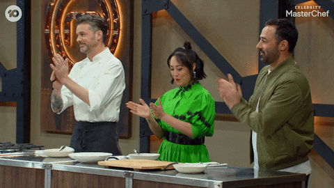 Celebrity Masterchef Clapping GIF by MasterChefAU - Find & Share on GIPHY