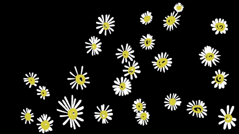 Happy Flower Power GIF by Unpopular Cartoonist - Find & Share on GIPHY