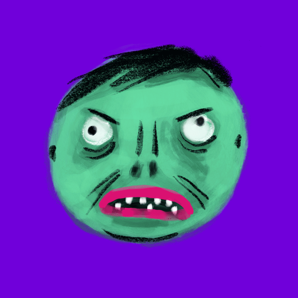 Angry Horror GIF by Karo Rigaud - Find & Share on GIPHY