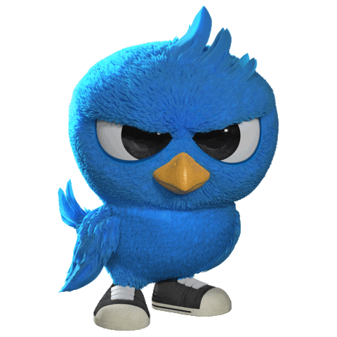 Blue Bird Film Sticker by Tondero for iOS & Android | GIPHY