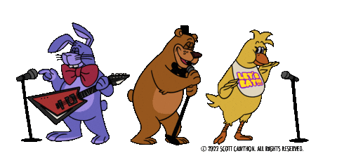 Five Nights At Freddys Singing Sticker by Steel Wool Studios for iOS ...