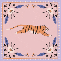 Running Tiger Animated Gif