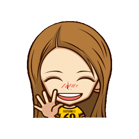 Girl Hello Sticker by Kuzel for iOS & Android | GIPHY