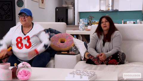 Happy Watching Tv GIF by Gogglebox Australia - Find & Share on GIPHY