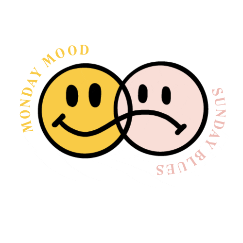 Monday Mood Sunday Blues Sticker by MONDAY Haircare for iOS & Android ...