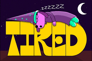 Tired Good Night GIF by SLOTHILDA