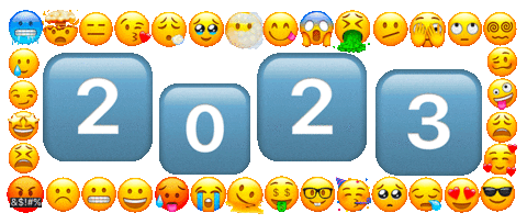 Happy New Year Emoji Sticker by Anne Horel - Find & Share on GIPHY