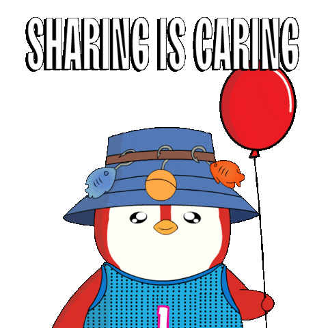 Thanks For Sharing Friends Sticker by Pudgy Penguins for iOS & Android ...