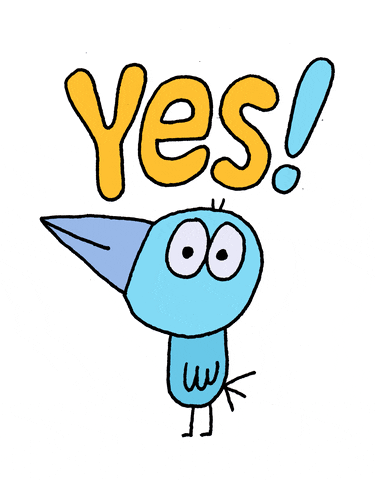 Bird Yes GIF by Travis Foster - Find & Share on GIPHY