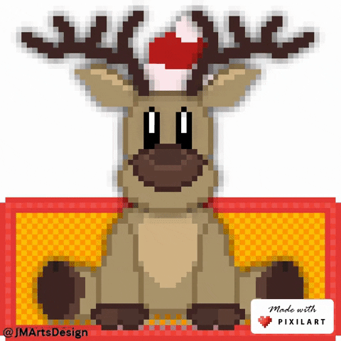 JMArtsDesign giphygifmaker christmas pixelart pixels GIF
