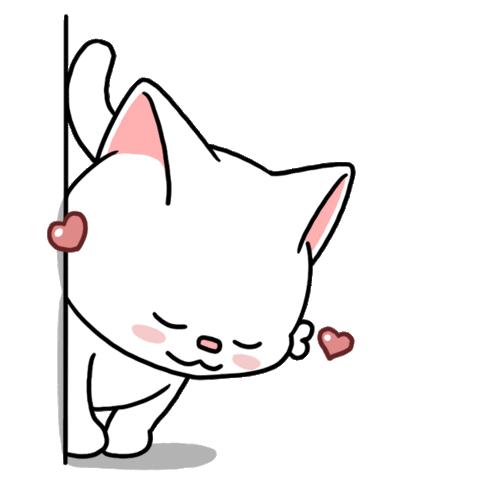 Cat Love Sticker by 9rmstudio - Find & Share on GIPHY