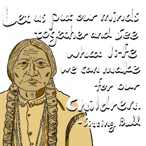 Sitting Bull Stickers - Find & Share on GIPHY