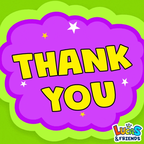 Thank U GIF by Lucas and Friends by RV AppStudios - Find & Share on GIPHY
