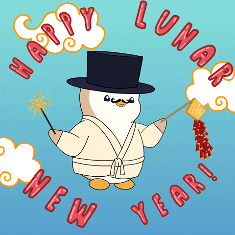 Happy Chinese New Year GIF by Pudgy Penguins - Find & Share on GIPHY