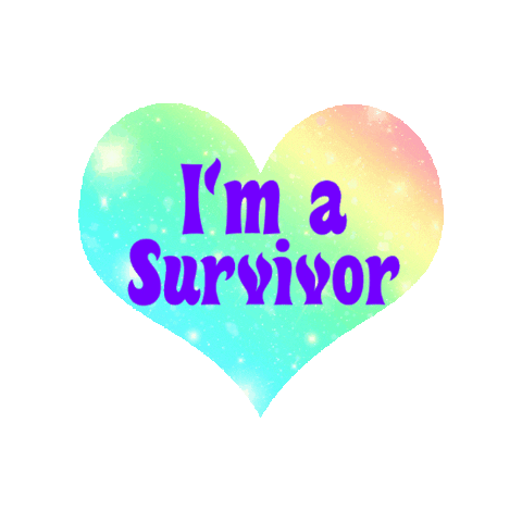 Im A Survivor Sticker by Foster Bubbies for iOS & Android | GIPHY