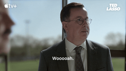 Shocked Ted Lasso By Apple Tv Find And Share On Giphy