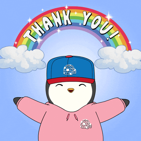 Thank U GIF by Pudgy Penguins - Find & Share on GIPHY