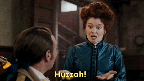 Happy Rebecca Wisocky GIF by CBS - Find & Share on GIPHY