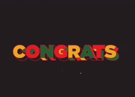 Congratulations Good Job Sticker by Michael Shillingburg
