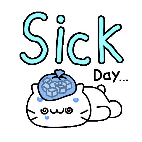 Sweating White Cat Sticker by Mikitti - Find & Share on GIPHY