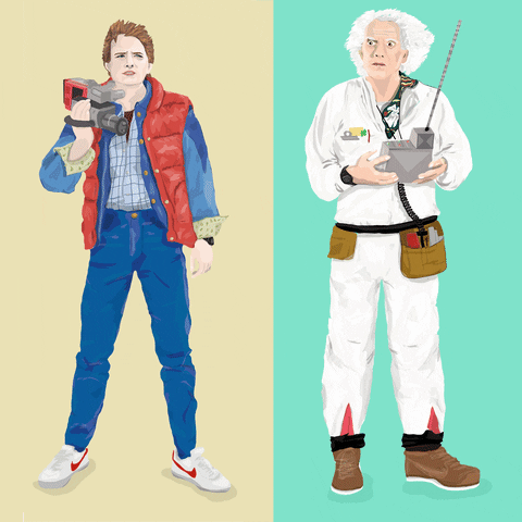 Back To The Future Illustration Gif By Gif - Find & Share on GIPHY