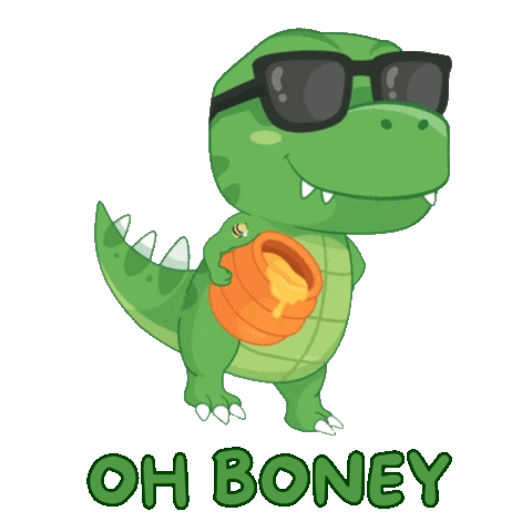 Dino Boney Sticker by The Overtee - Find & Share on GIPHY