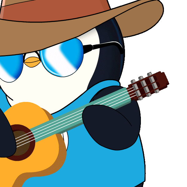 Sing Country Music Sticker by Pudgy Penguins - Find & Share on GIPHY