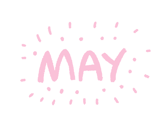 typography may Sticker by Equal Parts Studio - Find & Share on GIPHY