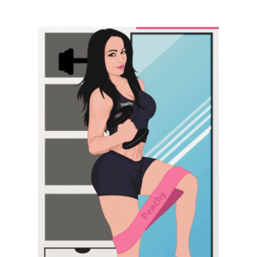 Booty Bootyband Sticker by Peachyshop - Find & Share on GIPHY