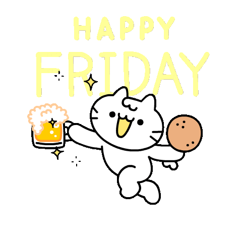 Excited White Cat Sticker by Mikitti - Find & Share on GIPHY