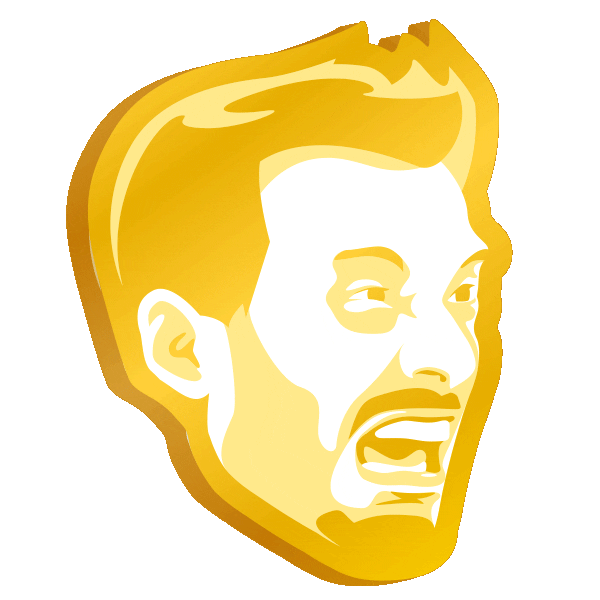 Gold Face Stickers - Find & Share on GIPHY