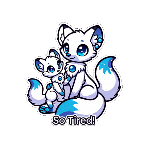 Tired Fox Sticker - Find & Share on GIPHY