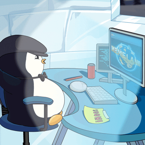 Work Watching GIF by Pudgy Penguins - Find & Share on GIPHY