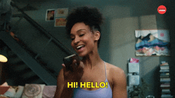 Flirty Hello GIF by Hannah Bronfman