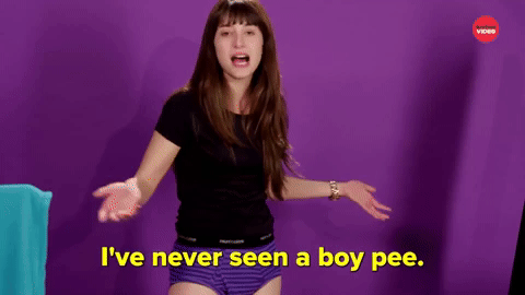 I've Never Seen A Boy Pee - GIPHY Clips