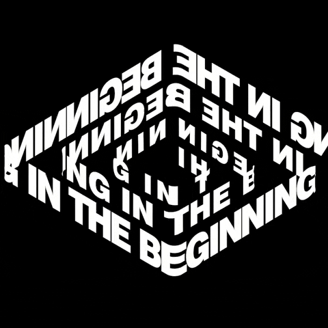 In The Beginning Typography GIF - Find & Share on GIPHY
