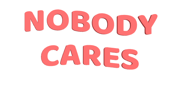 Nobody Cares Sticker by Justin for iOS & Android | GIPHY