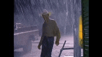 Man Standing In Rain Gif