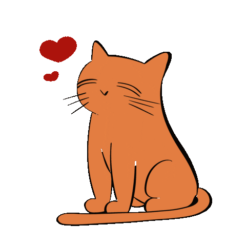 Cat Hearts Sticker for iOS & Android | GIPHY
