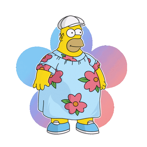 Flower Homer Sticker for iOS & Android | GIPHY