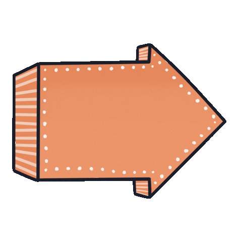 Arrow Orange Sticker for iOS & Android | GIPHY