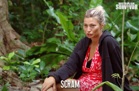 Scram GIF by Australian Survivor - Find & Share on GIPHY