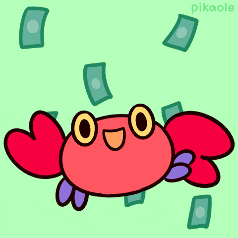 Happy Money GIF by pikaole - Find & Share on GIPHY
