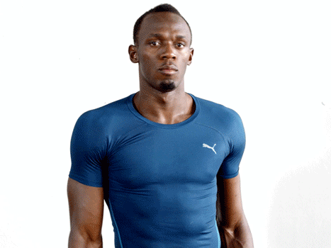 Usain Bolt Smile GIF by PUMA - Find & Share on GIPHY