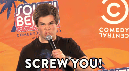Angry Adam Devine GIF by Comedy Central - Find & Share on GIPHY