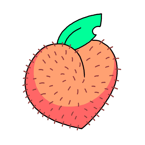 Fuzzy Peach Sticker by GIPHY CAM for iOS & Android | GIPHY